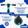 Tricycle 5 en 1 | Évolutif | Guidon siège réglable |Max 25kg | Léger